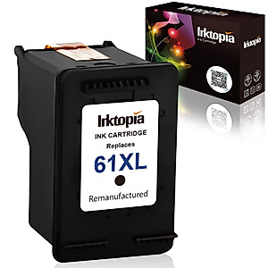 Inktopia Remanufactured Ink Cartridges Replacement for HP 61XL 61 XL High Yield for HP Envy 4500 5530 5534 5535 Deskjet 2540 1000 1010 1512 1510 3050 Officejet 4630 2620 4635 Printer (1 Black)