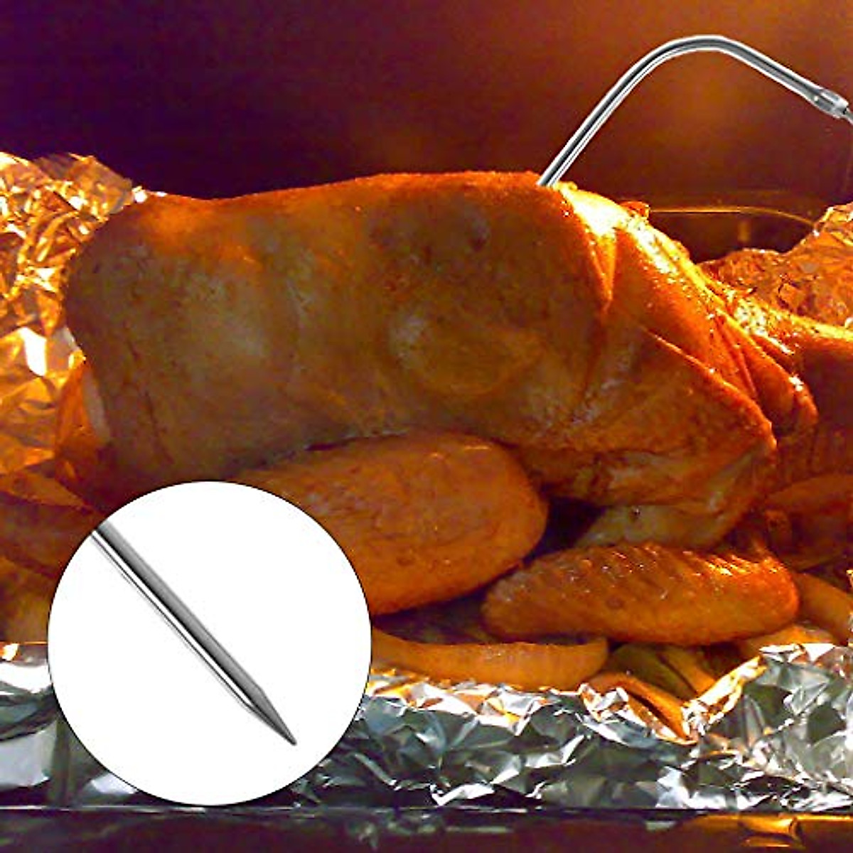 Waterproof Thermometer Hybrid Probe Replacement, Digital Cooking/BBQ Thermometer Probes