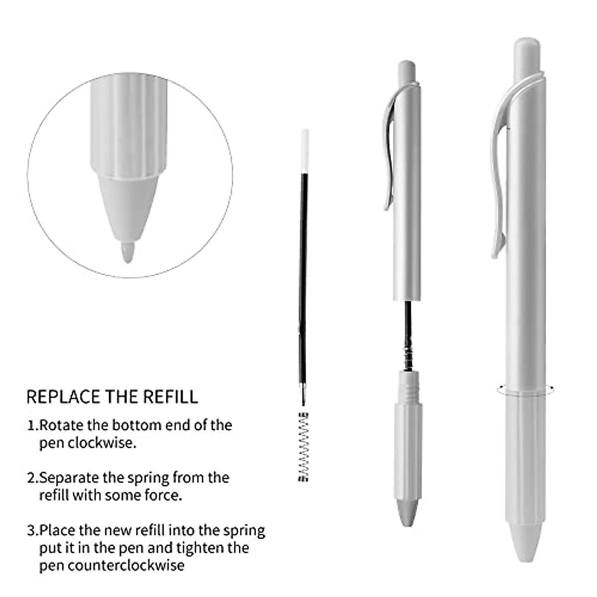 WY WENYUAN 12Pcs Cute Pens, Fine Point Smooth Writing Pens, Pastel Ballpoint Pens Bulk, Colorful Best Gift Pens, Black Ink 1.0 mm Journaling Pen, Pens Office Supplies for Women & Men, Note Taking