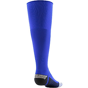 Under Armour Adult Soccer Performance Over-The-Calf Socks, 1-Pair, Royal/Black/White, Medium