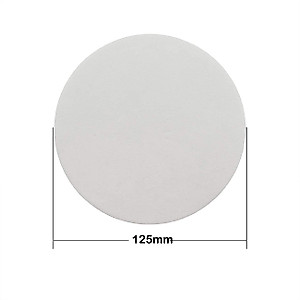 PZRT 1-Pack 12.5cm Qualitative Filter Paper Fast Speed Round Laboratory Filter Paper Chemical Analysis Industrial Oil Testing Funnel Filter Paper