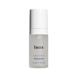 Hers Triple Plump Hyaluronic Serum - Deeply Hydrating Hyaluronic Acid Face Serum with 3 Different Molecular Weights - Provides 3 Levels of Hydration - Hyaluronic Face Serum - 30 mL