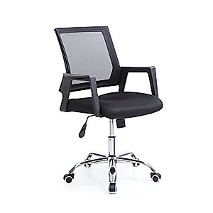 Hodedah Import HI-4025 Black Mesh Office Chair