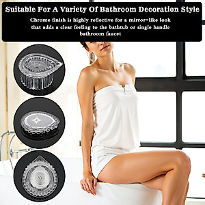 2 Pcs Replacement Knob Handle Kit, Compatible with Moen 100710 Shower Handle, Showers HandleSS Replacements for Single Handles Bathroom Faucet Tub Showers Handles, Shower Knob Replacement