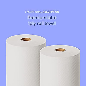 EZbrnd P1H600L EZ-Pull Premium 1-Ply Roll Paper Hand Towel, FSC Certified Recycled, White, 600' Length, Universal 8" X 1.5" Core, Pack of 6