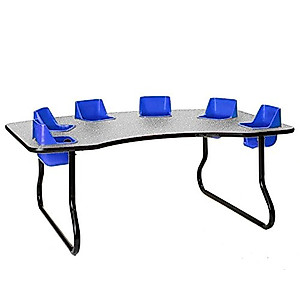 Toddler Table 6 Seat Table, 27" Tall