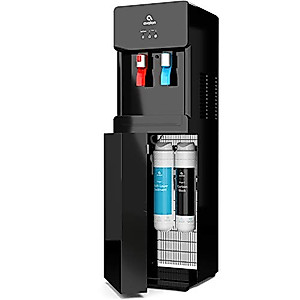 Avalon A7BOTTLELESSBLK Self Cleaning Touchless Bottleless Cooler Dispenser-Hot & Cold Water Child Safety Lock, UL/Energy Star, Black