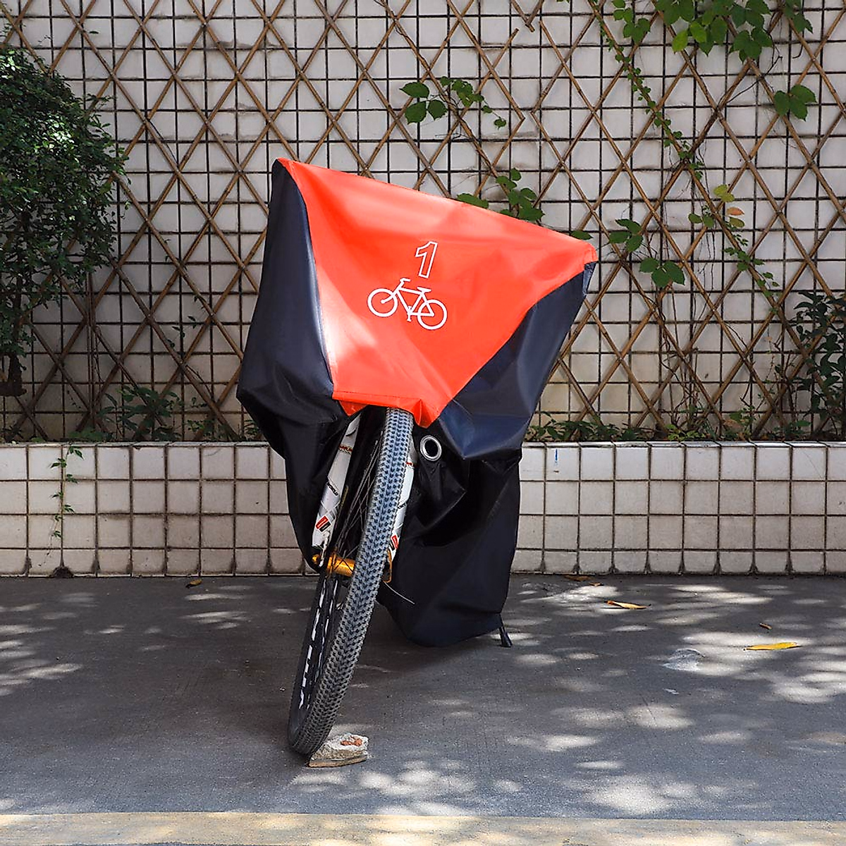 NEVERLAND Bike Covers Outdoor Storage Waterproof, Bicycle Cover for 1 Bike with Lock Hole Sun Rain Wind Dust Proof for Mountain Road Exercise Electric City Bike