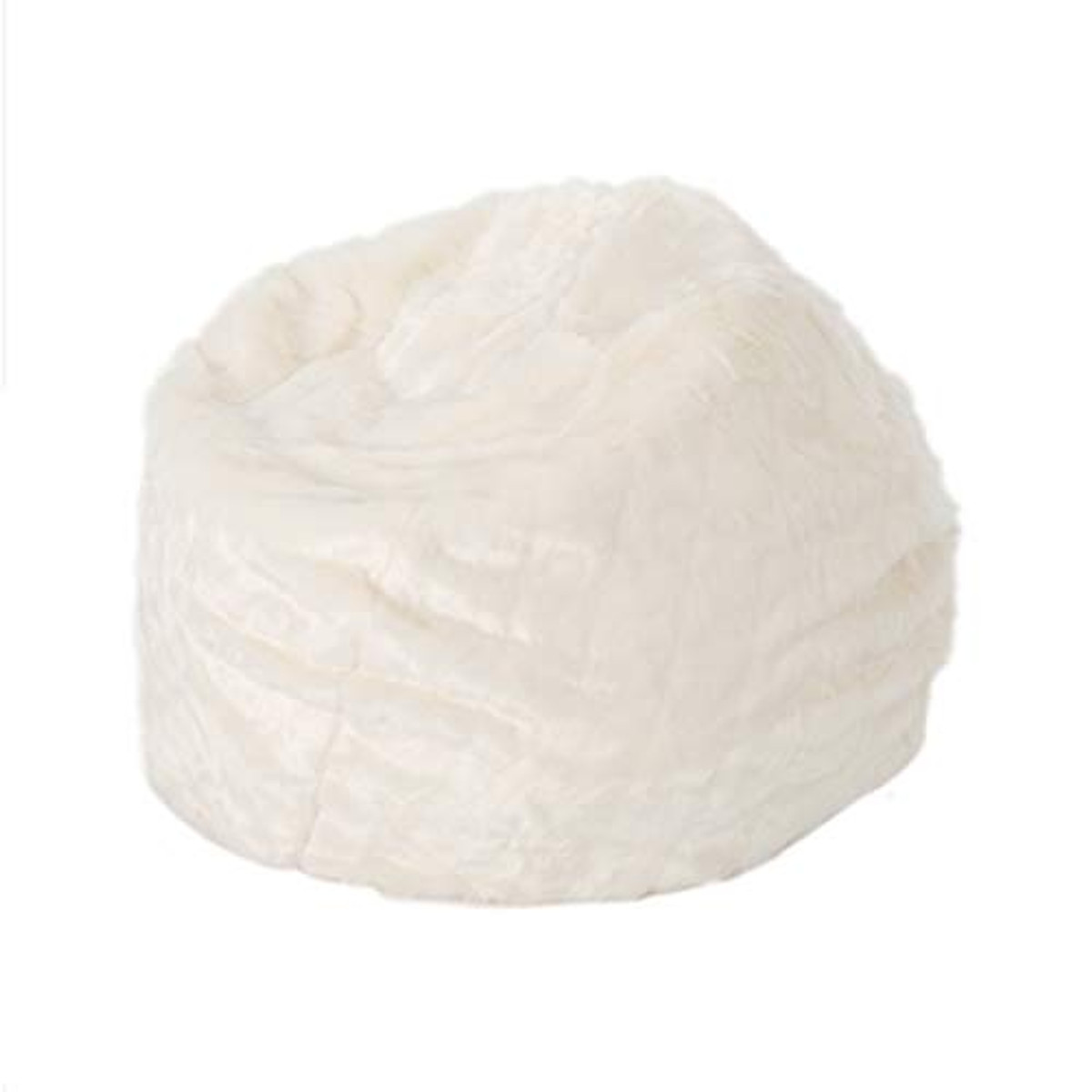 Christopher Knight Home Laraine Furry Glam White Faux Fur 3 Ft. Bean Bag, Small