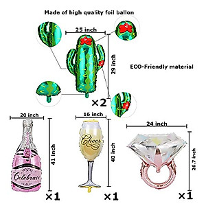 Taco Bout Love Balloon,Rose Gold Taco Bout Love Banner Party Decor for Mexican Fiesta Themed Bridal Shower Bachelorette Wedding Engagement Anniversary Party Decorations Supplies