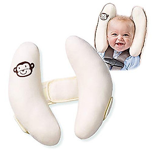 Adjustable Travel Pillow for Kids Toddler, Portable Head Support for Car Seats for Newborn, Head Support Pillow for Baby, Headrest Pillows for Cars, Rest Baby's Head Comfortably