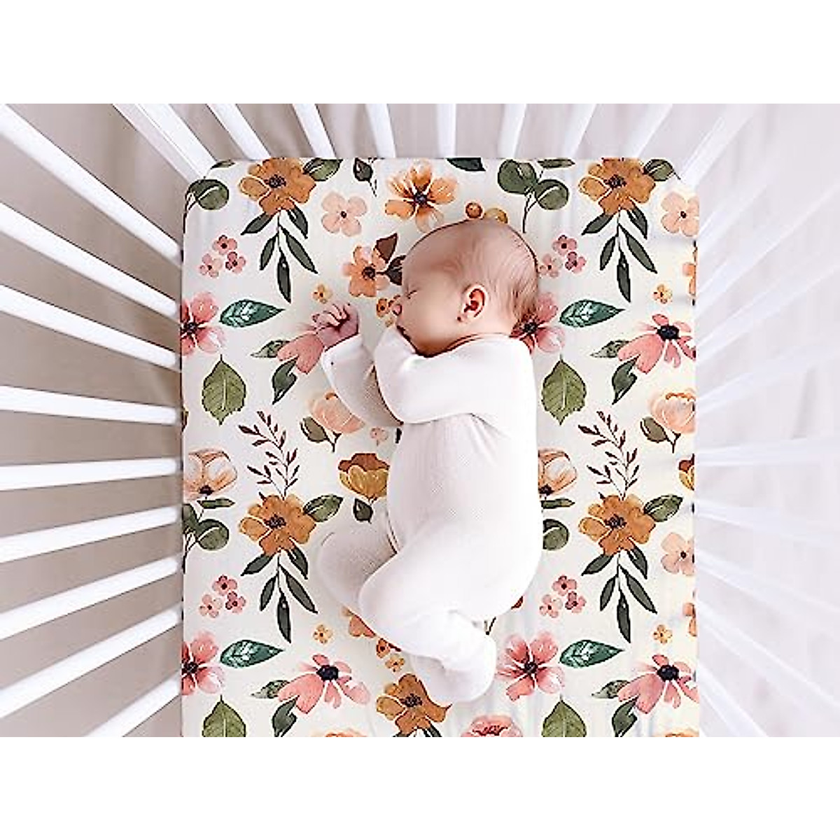 Crib Sheets Set - Premium and Ultra Soft Cotton Blend Fitted Baby Crib Sheet- 2 Pack- Crib Bed Mattress & Toddler Bed Sheet by Max&So