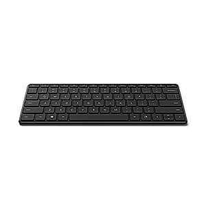 Microsoft Designer Compact Keyboard - Matte Black. Standalone Wireless Bluetooth Keyboard. Compatible with Bluetooth Enabled PCs/Mac