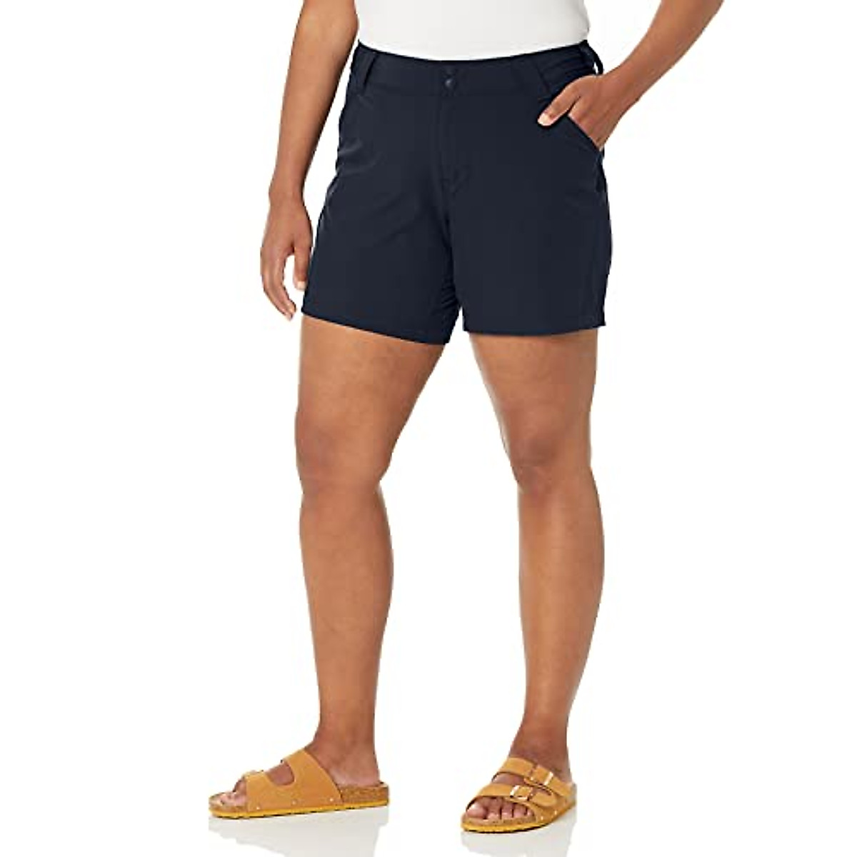 Columbia Women's Coral Point III Shorts, Collegiate Navy, 4 Short
