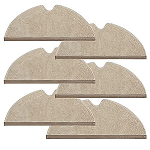 6 Pack Vacuum Replacement Mop Cloth for Roborock S5, S5 Max, S6, S6 MaxV, E4, S6 Pure, E35, E2 Accessories Reusable Wet Microfiber Soft Pad