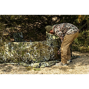First Lite Men’s Sawbuck Brush Soft Shell Pant - Hunting Brush Pants with DWR - Dry Earth - 36 x 32