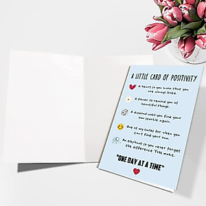 Ziwenhu Lovely Positivity Inspirational Card Gifts for Best Friends, Humor Positive Affirmation Cards for Women Men, Funny Encouragement Greeting Cards for Kids, Self Confidence Card