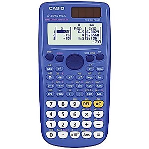 Casio fx-300ES Plus Scientific Calculator, Blue, FX300ES Plus-BU