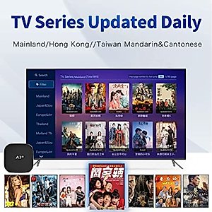 2023 第四代 HTV Box A.3 II H.TV Box A.3 Chinese 中文機頂盒 300+ 中港台頻道 直播 7天回放 華語 粵語 100k+ 海量高清影視劇集 最新高端 海外家庭必备 電視盒子