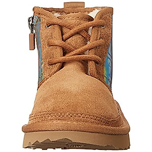 UGG Kids Neumel Chromatic Chukka Boot, Chestnut, 8 US Unisex Toddler