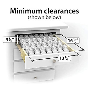 LYNK PROFESSIONAL® Spice Drawer Organizer - Heavy Gauge Steel 4 Tier Spice Rack - Drawer Insert Tray for Spice Jars, Herbs and Seasoning - Kitchen Cabinet Drawer Storage - Silver Metallic, Large