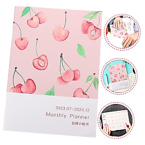 Tofficu 5pcs Calendar Planner Workout Calendar 2023 Budget Notepad Appointment Planner Diary Notepad Planner Notebook 2023-2024 Planner Monthly Planner Paper Dating Calendar Book Pocket