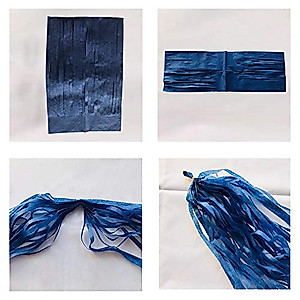 CrazyCharlie U.S. Patriotic Decorations,Include 6pcs Paper Fans and 15pcs DIY Red,White and Blue Tassel Garland with Rope for American Theme Party Patriotic Party Decorations