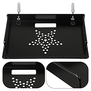 Xiboya textile Alumimum Alloy Wall Mount Shelf Bracket for TV Accessories WiFi Router TV Box Set Top Box ( Black,13'' x 8.2'')