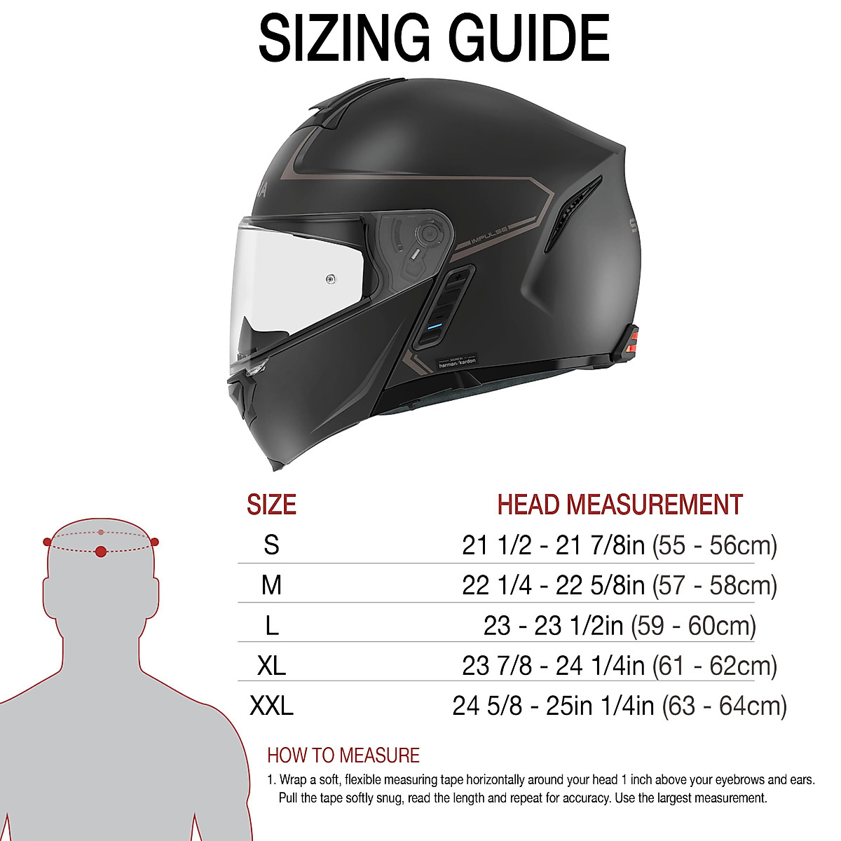 Sena Impulse Modular Motorcycle Smart Helmet (Gloss White, Large)