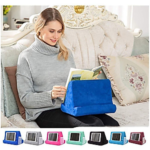 Pillow Foam Laptop Tablet Lapdesk Multifunction Tablet Stand Holder Stand Lap Rest Cushion for Ipad with Bag (Pink),Lightweight