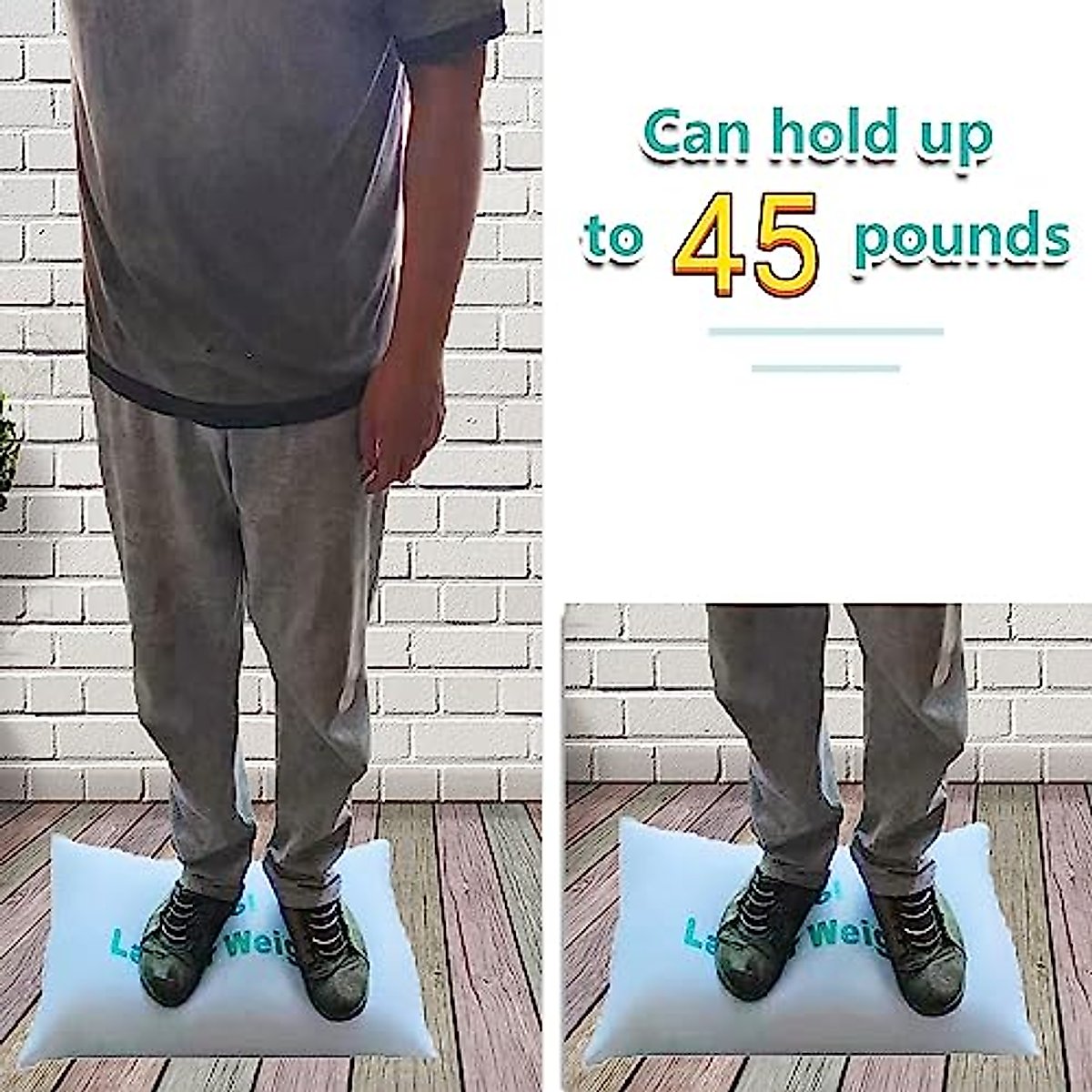 2PCS Pool Weights for Ladders, Pool Step Weights for Above Ground Pools, Pool Stair Weights for Pool Steps with Sandless Design, Work with Above Ground and in-Ground Pool Steps
