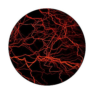 Red Lightning Abstract Textures Gift PopSockets PopGrip: Swappable Grip for Phones & Tablets