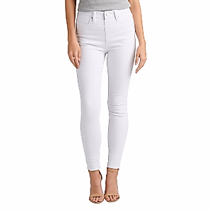JAG Jeans Women's Valentina High Rise Skinny Pull-on Jeans-Legacy, White, 2