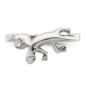 IceCarats 925 Sterling Silver Vintage Lizard Cubic Zirconia CZ Adjustable Toe Ring Open Midi Band Summer Beach Jewelry