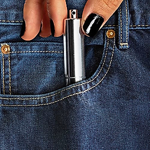 Epulse Smell Proof Metal Tubes Holder (3 pack), Air Tight Aluminum Storage Tubes, Smell Proof Container, Portable Metal Tube to Protect Your Pre Rolls Cones (Up to 112mm - King Size - Gray)