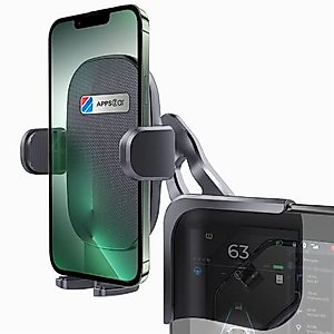 APPS2Car Phone Mount for Tesla Model 3 / Y Car Phone Holder 360° Free Rotation, Flip Cover Design Compatible with All Cell Phones Within 4.7-6.7 Inches