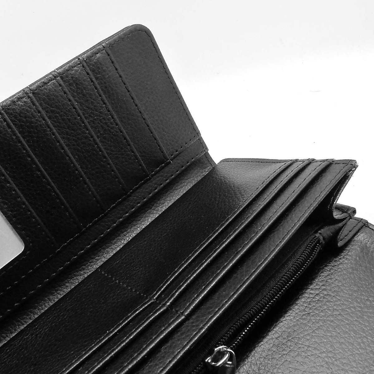 (Zodiac Pisces) women's Patterned Leather Buckle Trifold Wallet Bag Pouch Holster With Credit Card Holder insurance for smartphones