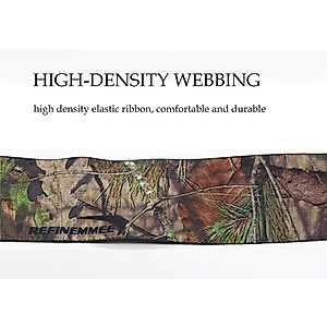 REFINEMMEE Camo Suspenders for Men & Women Tactical Style 2" Wide Big & Tall Elastic Adjuastable Clips on X Shape Heavy Duty (Camouflage W 4 clips)