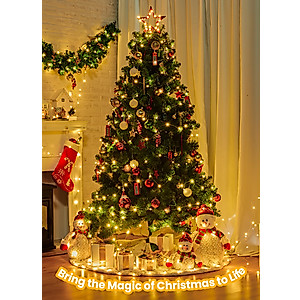 Minetom USB Fairy String Lights with Remote and Power Adapter, 66 Feet 200 Led Firefly Lights for Bedroom Wall Ceiling Christmas Tree Wreath Craft Wedding Party Decoration, Warm White