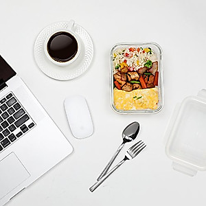 Simplyesta Glass Meal Prep Food Storage Containers BPA free