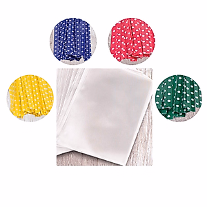 Beasea 4 x 6 Inches Treat Bags Cello Bags, Cellophane Bags 300pcs Cake Pop Treat Cello Bags for lollipop with 4 Mix Colors Twist Ties for Bakery Popcorn Cookies Candies Dessert