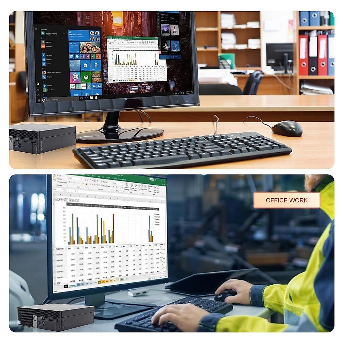 Dell OptiPlex 3040 Refurbished Desktop Computers Small Form Factor PC,16GB Ram 256GB SSD,i5 6500,AC8260 Built-in WiFi,HDMI Dual Monitor Support,Windows 10 Pro,Altec Wireless Keyboard Mouse (Renewed)