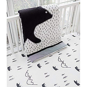My Baby Sam 3 Piece Crib Bedding Set, Little Black Bear