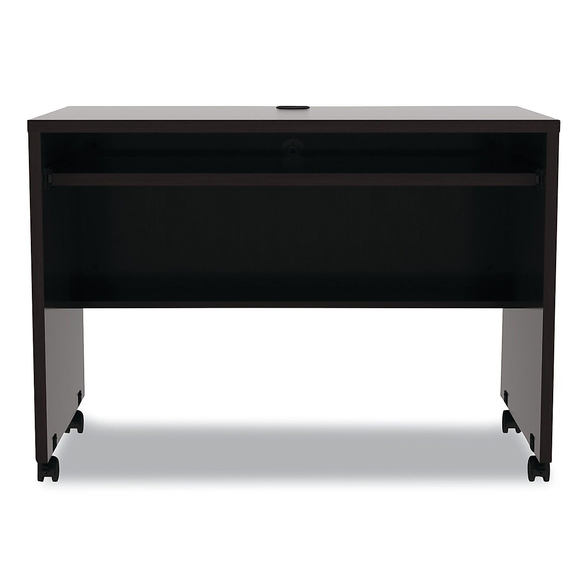 Alera ALEVA204224ES Valencia Series 41.38 in. x 23.63 in. x 30 in. Mobile Workstation Desk - Espresso