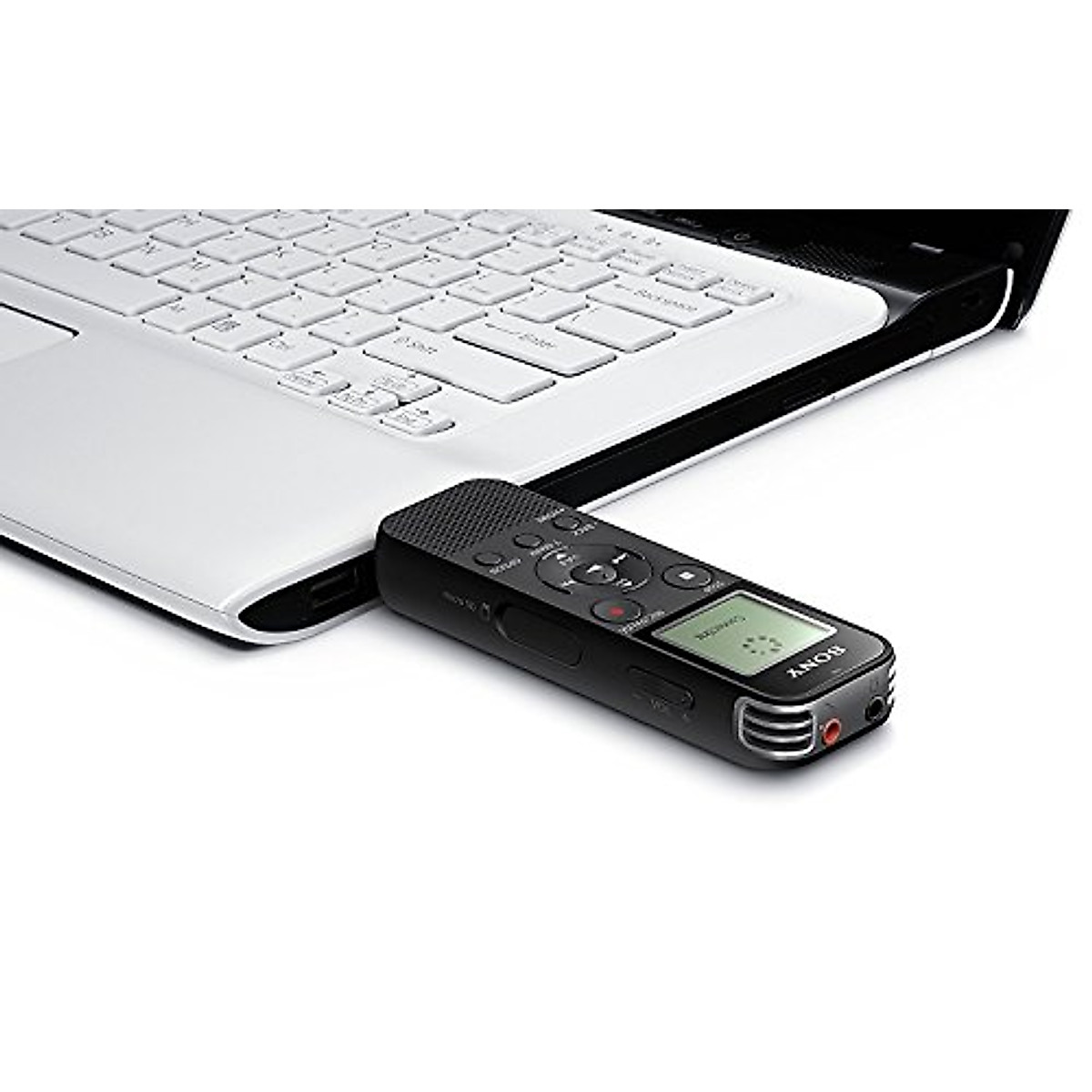 Sony Voice Recorder ICD-PX Series with Built-in Mic and USB, microSD Card Slot Up to 32 GB to Expand Memory, Adjustable Microphone Range, Includes A NeeGo Lavalier Lapel Mic