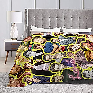 Blanket Leonardo Dicaprio Soft and Comfortable Warm Fleece Blanket for Sofa,Office Bed car Camp Couch Cozy Plush Throw Blankets Beach Blankets