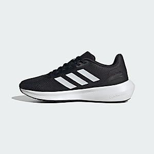 adidas Women's Run Falcon 3.0 Sneaker, Black/White/Black, 9 Wide