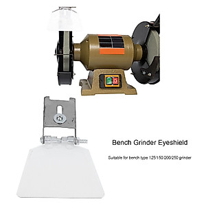 Bench Grinder Eyeshield,2Pcs Bench Grinder Safety Shield 304 Stainless Steel Bench Grinder Guards Attachment Accessories for Bench Type 125/150 Grinders