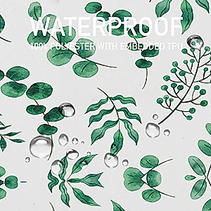 Pencil Pouch Pencil Case Pencil Bag Pen Case Pouch Box Organizer for Teen Girls Boys School Students Men Women Waterproof Zipper Pouch for Office Supplies Makeup, Eucalyptus Nature Leaves Print