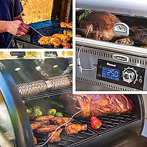 2-Pack Meat Probe Thermometer Compatible with Louisiana Grill/Cuisinart/Oklahoma Joe's Rider Wood Pellet Grill and Smoker